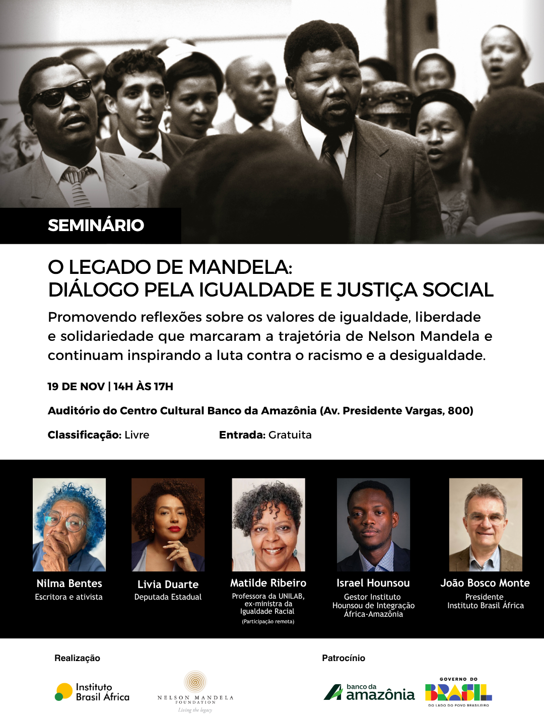 Seminário em Belém debate o legado de Nelson Mandela em diálogo pela ...